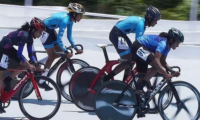 East Zone Khelo India Women’s Track Cycling Championship meet held at ...