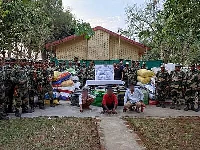 Border Security Force Seizes Marijuana Worth Rs 2 8 Crore In Tripura