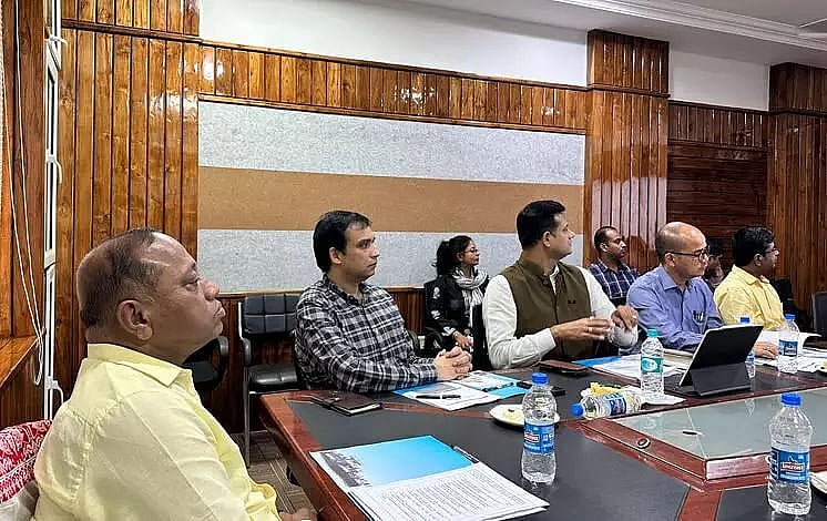 Minister Parimal Suklabaidya holds AIWCL board meeting at Janata Bhawan ...