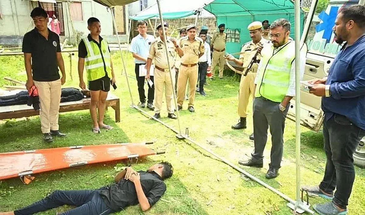 District Disaster Management Authority, Nagaon Conducts Mock Drill District Disaster Management Authority, Nagaon Conducts Mock Drill