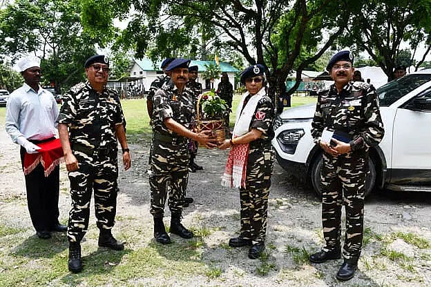 SSB Director General Rashmi Shukla visits Bhairabkunda in Udalguri