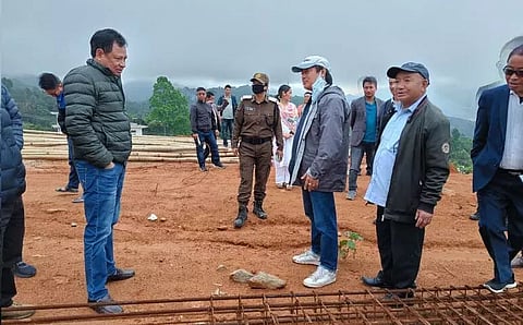 Central officer Chandra Shekhar Kumar inspects development projects in Arunachal Pradesh