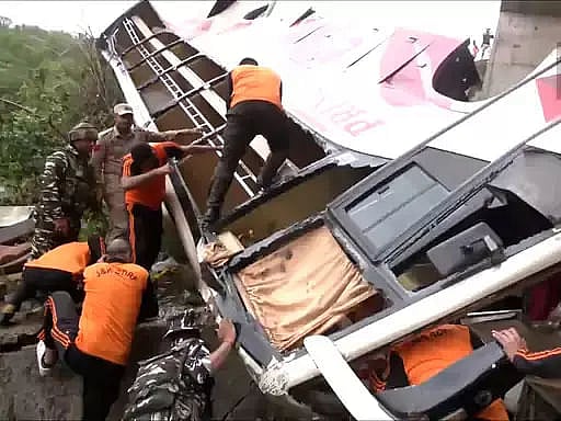 Jammu & Kashmir Bus Accident: At least 10 Killed After Bus Fell Into ...