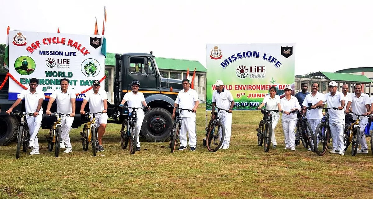 BSF organizes cycle rally under “Mission lifestyle for environment (Life)”