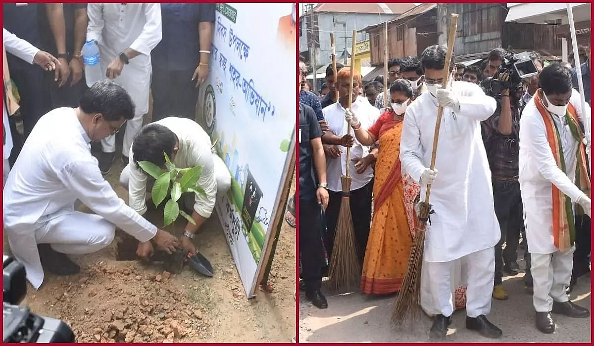 Tripura Chief Minister Manik Saha attends plantation drive and ‘Safai ...