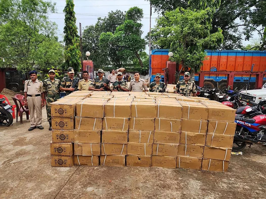 Border Security Force Tripura seizes contraband bottles worth Rs 5,59,125