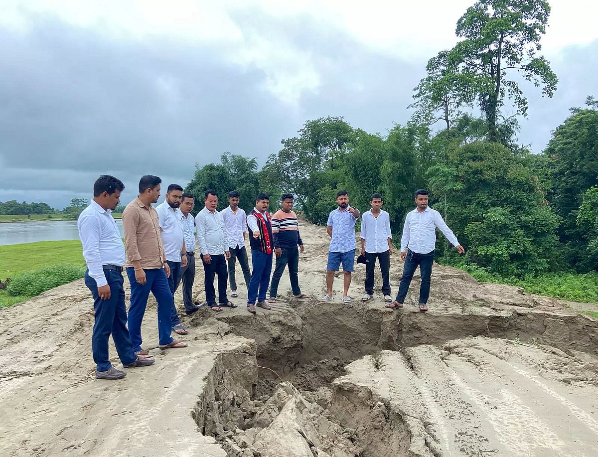 Flood damages Rs 33-crore Kumatia embankments under Dhemaji