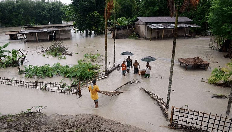 Assam Flood: 34000 People Affected, IMD Predicts Moderate Rainfall in ...