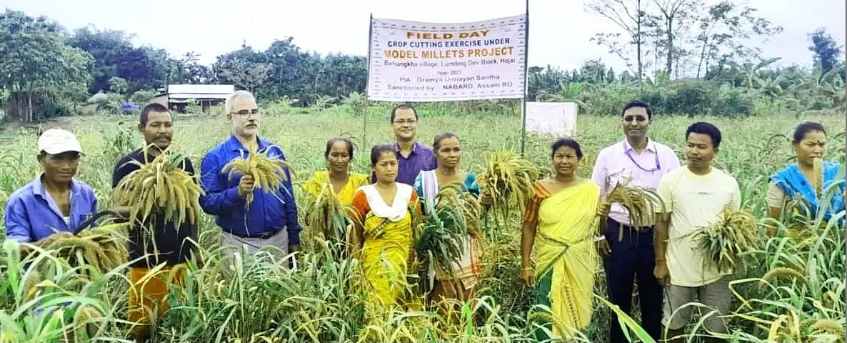 Millets field day observed by National Bank For Agriculture and Rural ...