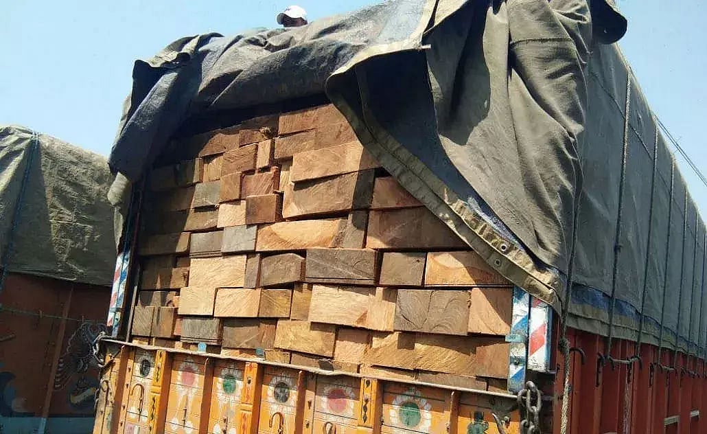 6th Bn. SSB seizes Bhutanese truck and timber worth Rs 50 lakh