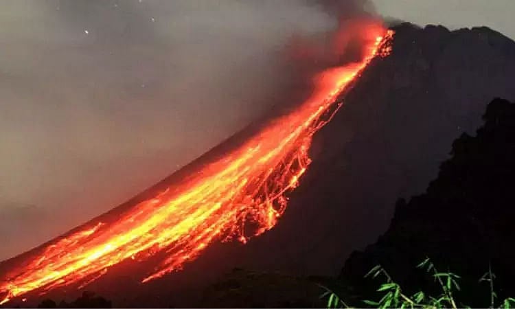 Indonesia’s Mt Merapi erupts 16 times in 24 hours