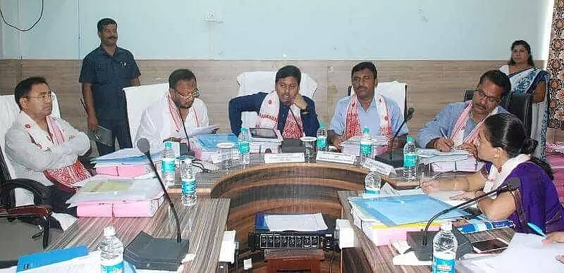 MP Pallab Lochan Das Reviews Implementation of Centrally Sponsored Schemes