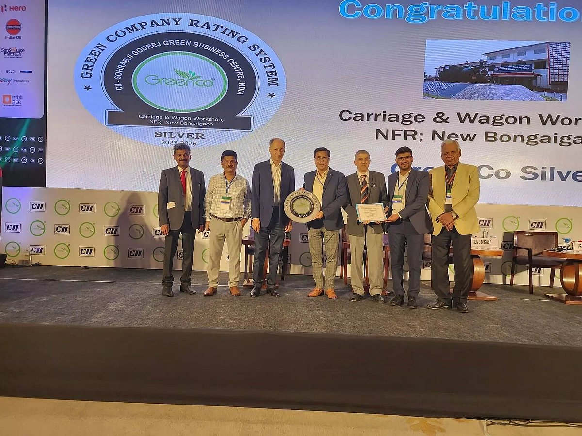 GreenCo Silver rating for NF Railway’s New Bongaigaon Workshop