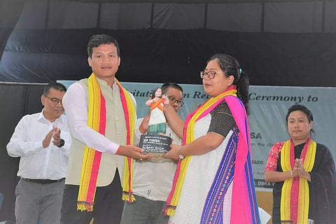 Assam: First lady IPS Diksha Langthasa from Dima Hasao felicitated