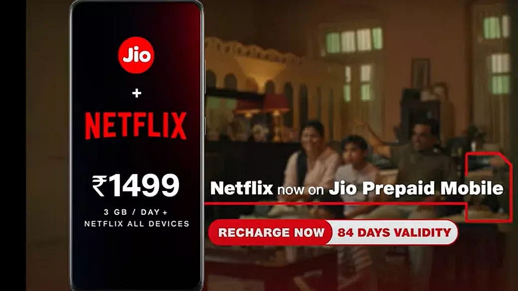 Jio launches prepaid plans with bundled Netflix subscription