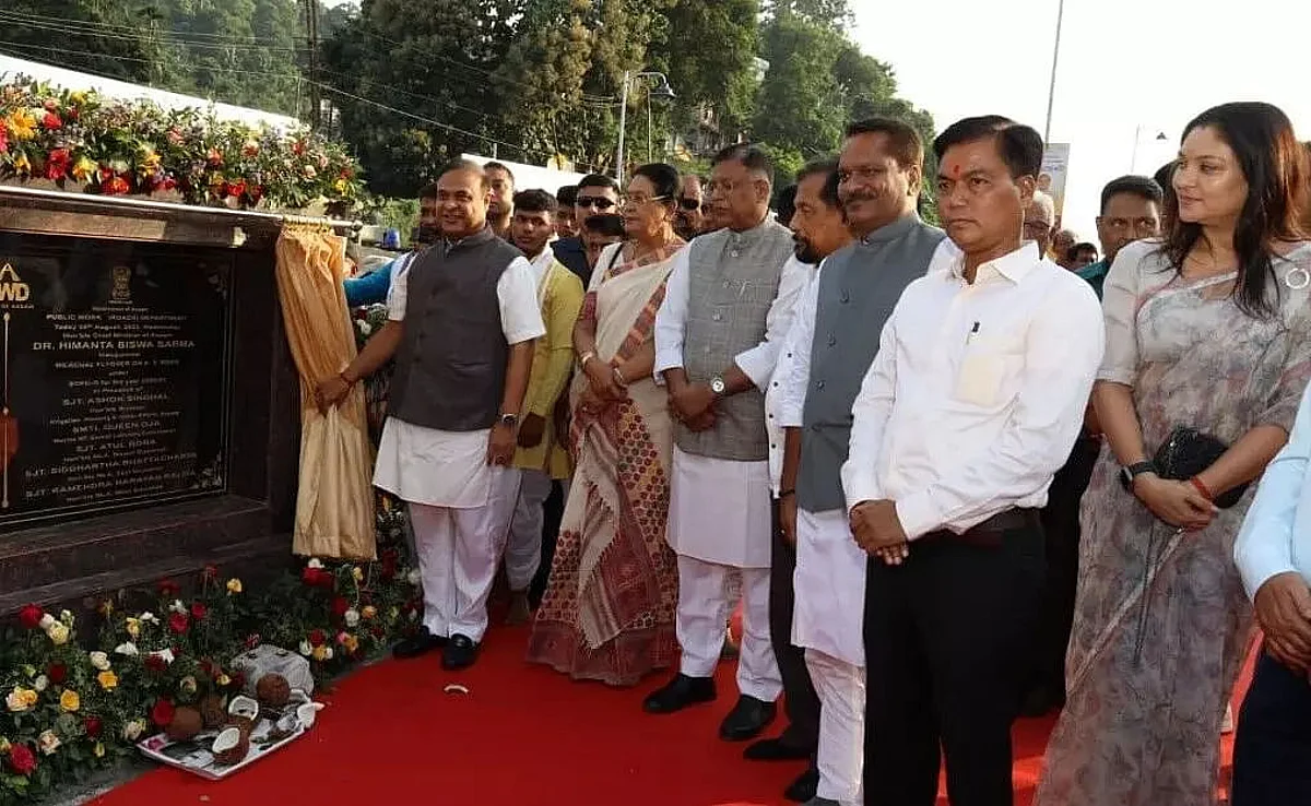 Assam CM Himanta Biswa Sarma inaugurates state’s longest flyover Assam CM Himanta Biswa Sarma inaugurates state’s longest flyover
