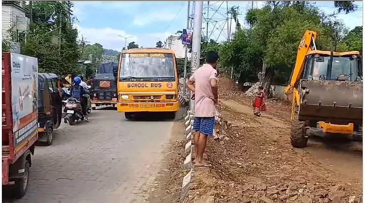 Assam Locals Raise Questions Regarding The Conditions Of Roads In Lumding