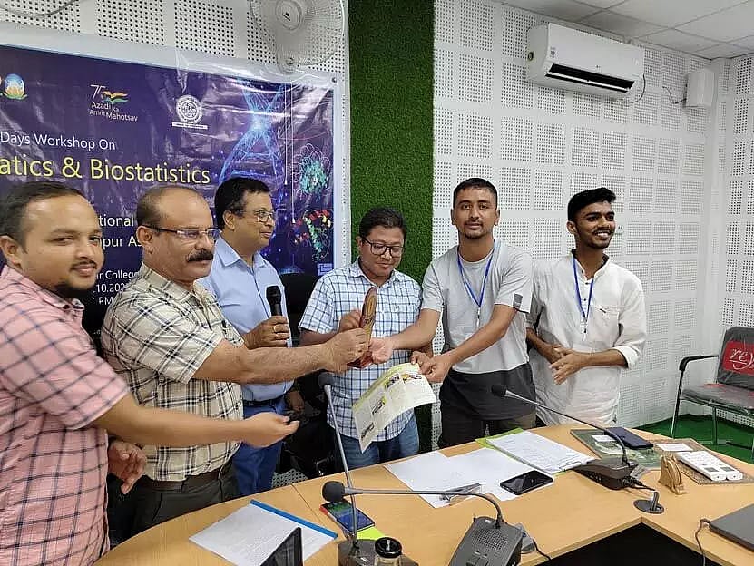 Week-long bioinformatics workshop concludes at Chaiduar College