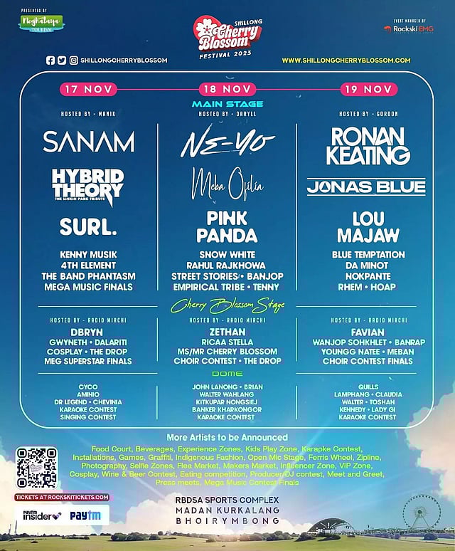 Shillong Cherry Blossom Festival 2023: Artist Lineup Released