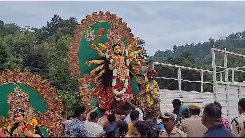Assam: ‘Sharadiya Utsav’ concludes with immersion of idols