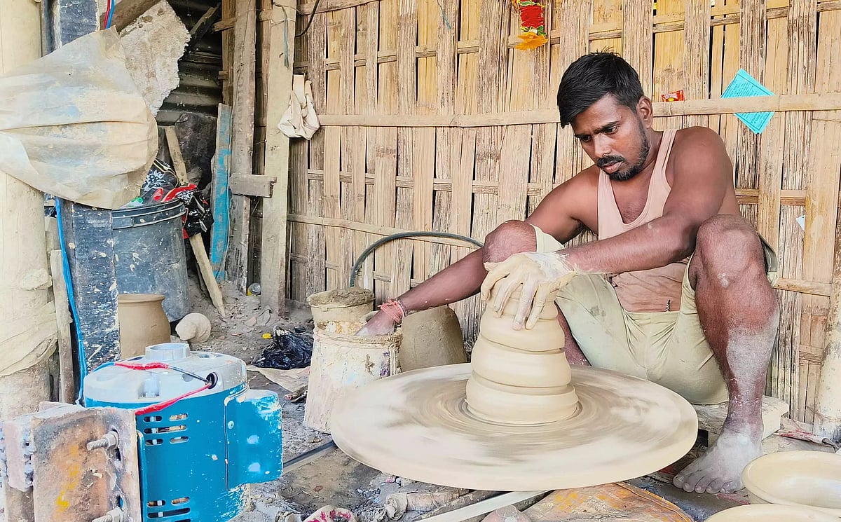 Assam: Pottery artisans in Dibrugarh gear up for Diwali