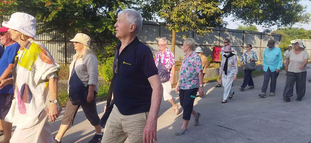 Assam: Foreign tourists visit historical places of Dhubri