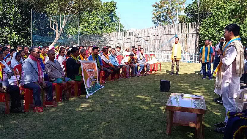 Assam: Hatikhali constituency people meet DHAC CEM Debolal Gorlosa