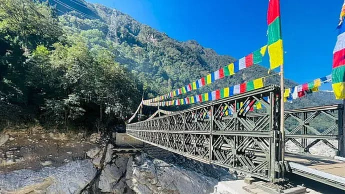 Sikkim: Indian Army and BRO's Swift Collaboration; Bailey Bridge ...