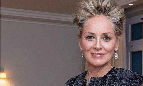 Actress Sharon Stone's looked chic on day out in Madrid