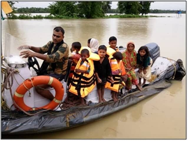 BSF conducts rescue and relief operation
