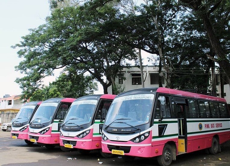 City Pink Buses Started In Nagaland Especially for the Female Commuters