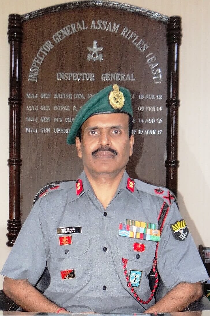 Major General GAV Reddy takes over as IGAR (EAST) in Silchar