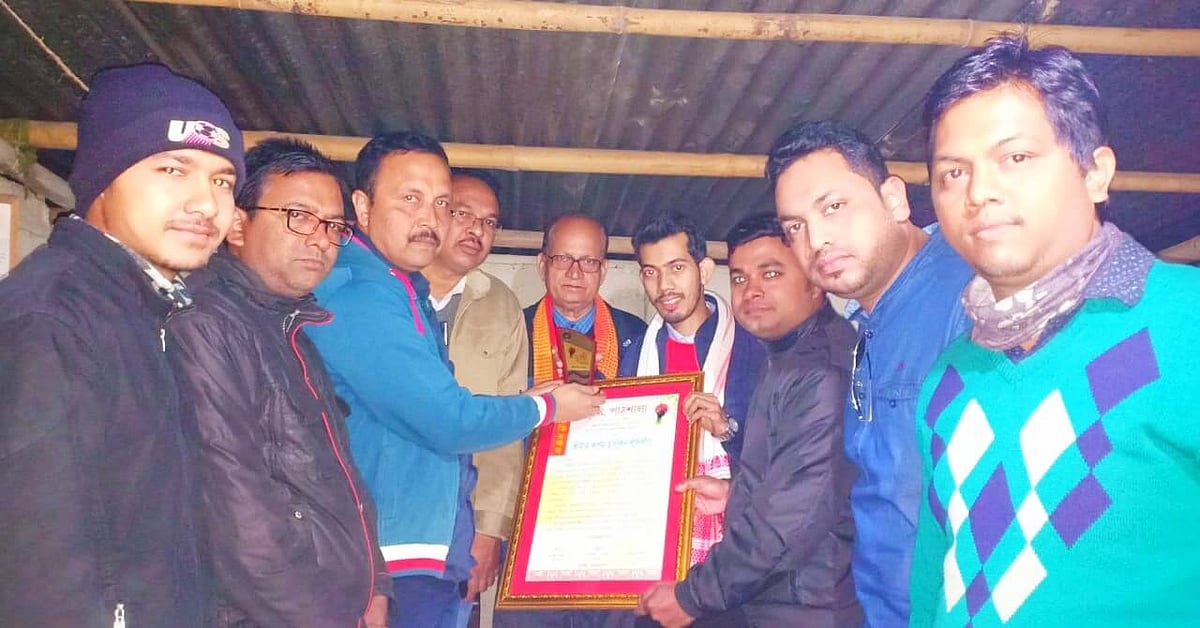 Successful Indian Economic Service candidate Rupam Talukdar felicitated