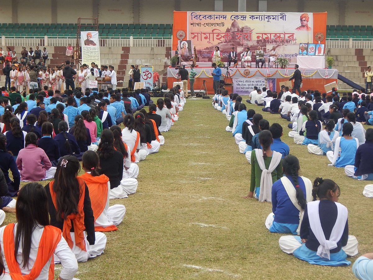 Surjya Namaskar programme in Golaghat