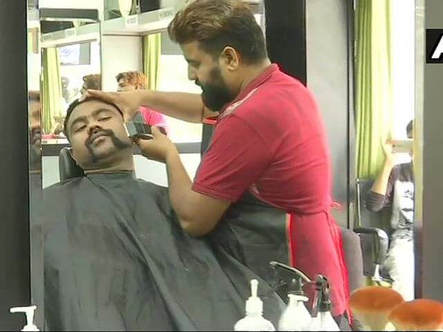 India's Hero Abhinandan Varthaman's Moustache in Demand in the Indian Salon