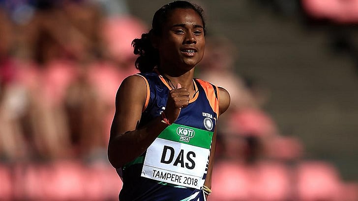 Hima Das wins in the 400m event in Federation Cup