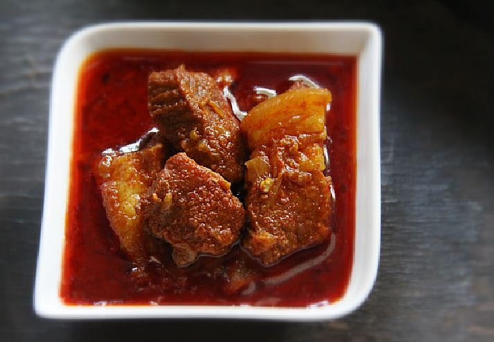 Pork Vindaloo(Shikar Vindaloo): Recipes by Mridula Baljekar