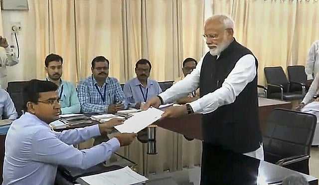 Prime Minister Narendra Modi files nomination papers in Varanasi