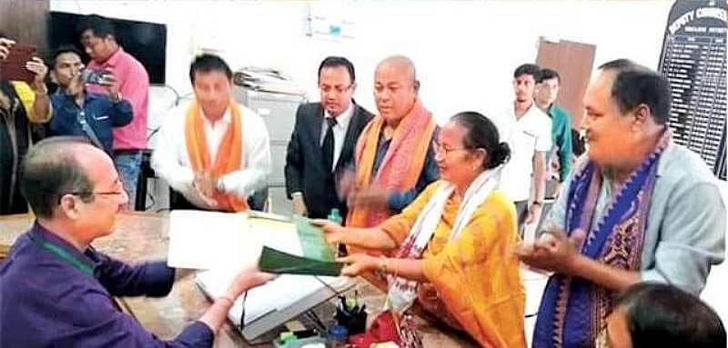 Sarania, Pramila Rani Brahma And Dhiraj Deka File Nomination Papers ...