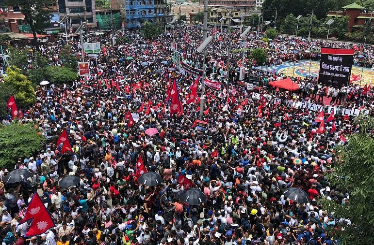 Thousands Protest In Nepal Against Controversial Bill