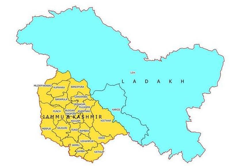 PoK areas feature in New Maps released by Centre