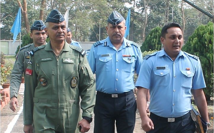 Air Marshal RD Mathur visits Air Force Station Missamari in Sonitpur ...