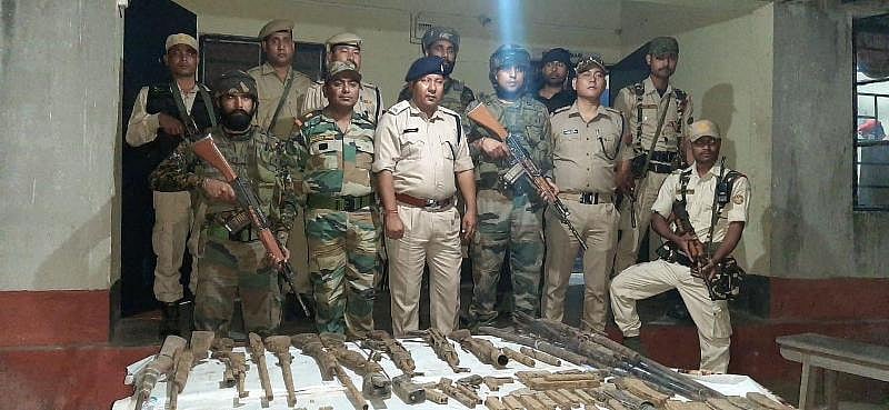 Huge cache of arms and ammunition recovered in Indo-Bhutan border