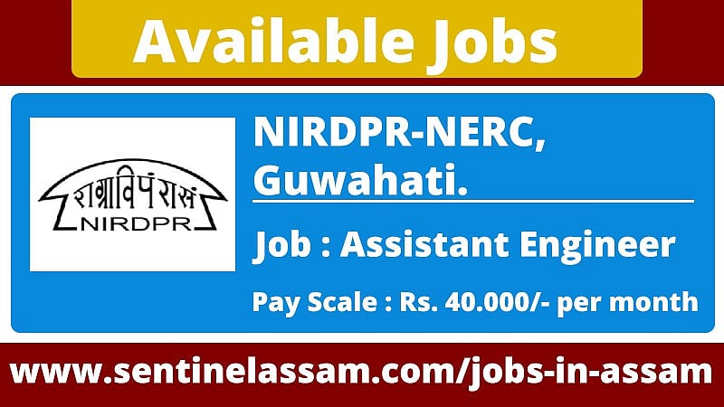 NIRDPR-NERC, Guwahati Recruitment 2020