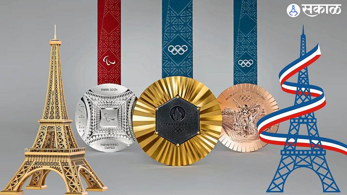 Olympic medals made from Eiffel Tower metal | Paris Olympic 2024 ...