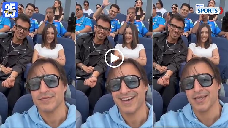 Vivek Oberoi with Yuzvendra Chahal and RJ Mahvash Video Viral : युझी RJ ...