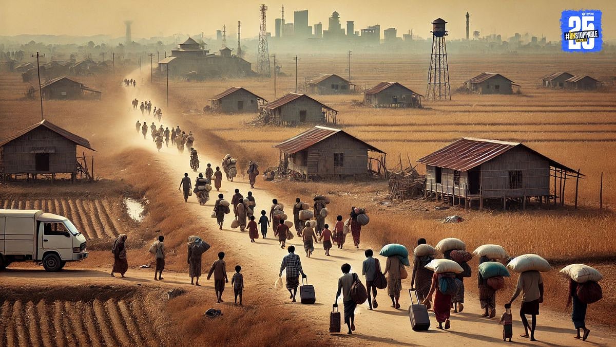Rural Migration : रोजगारासाठी गड्या शहरच बरे! भागत नसल्याने पन्नास ...