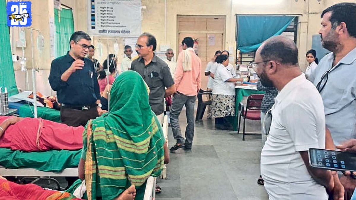 Gondia News : जेवणात विषबाधा; ३२ जण रुग्णालयातच; दोघांना गोंदिया येथे ...