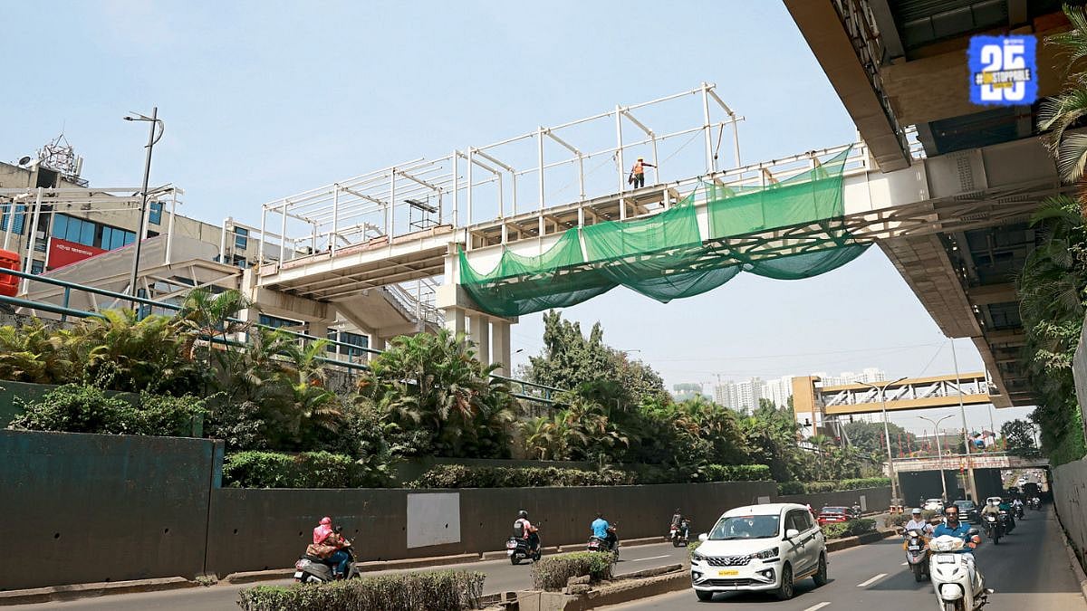 Pimpri Metro: मेट्रोचा पादचारी पूल अद्याप अपूर्णच; मोरवाडी चौकात ...