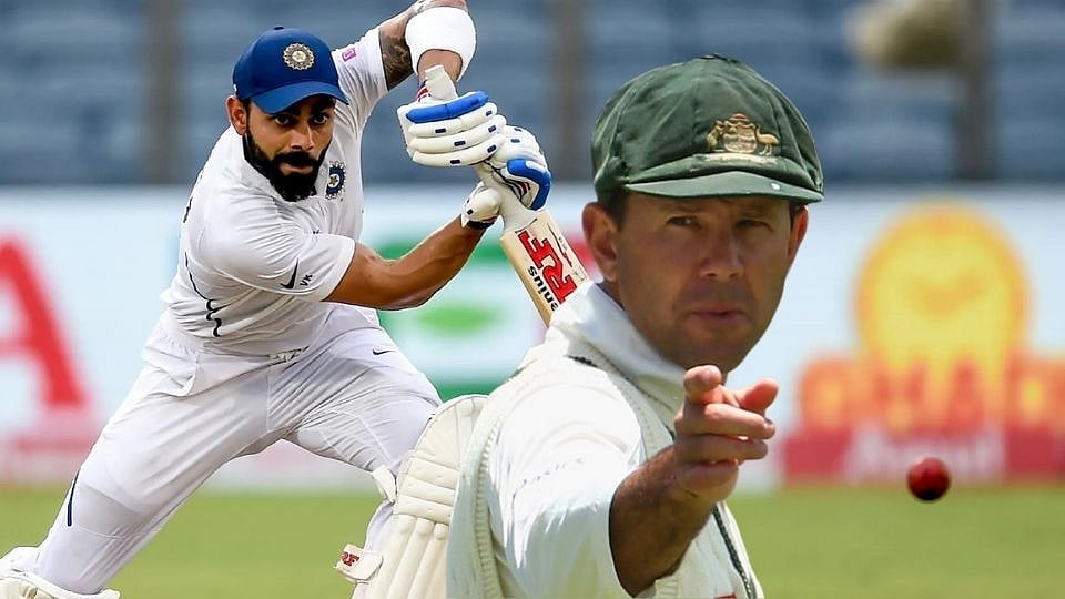 Virat Kohli 100th Test विराटने 100 व्या कसोटीत पाँटिंगच्या हातावर मारला हात